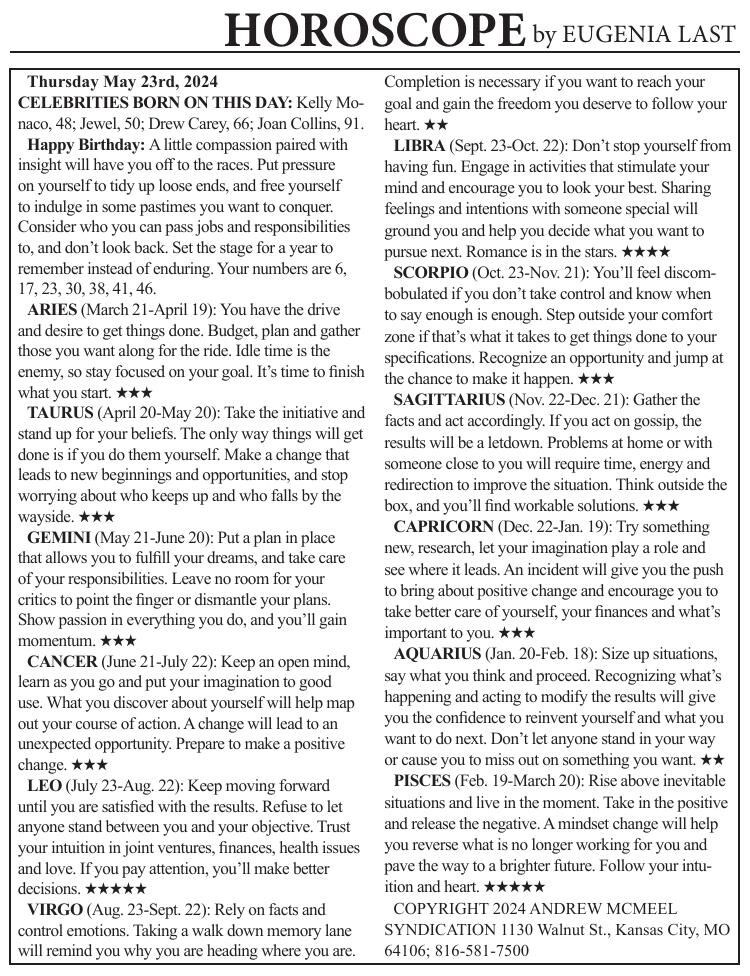 0523 horoscope | Horoscopes | cecildaily.com