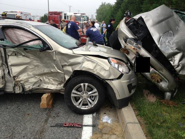 Five men injured in T-bone crash south of Rising Sun | Local News ...