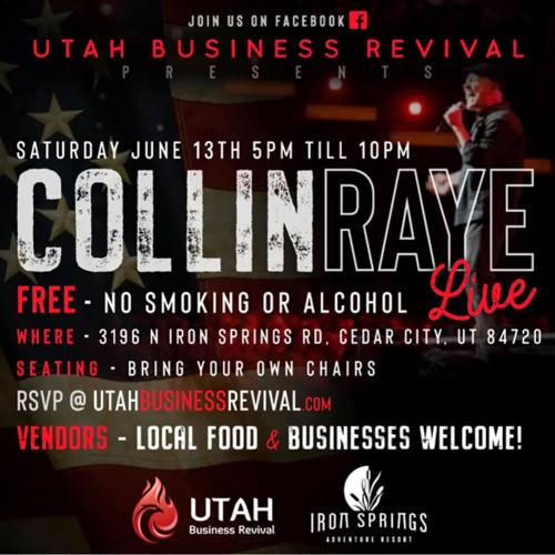 ‘In America we don’t quit’; Collin Raye concert heads for Iron County ...
