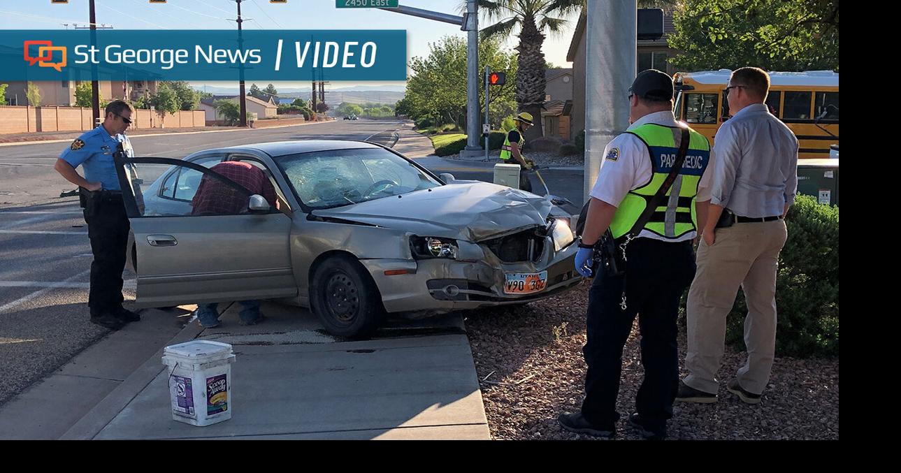 Drivers blame each other for crash caused by running a red light on ...