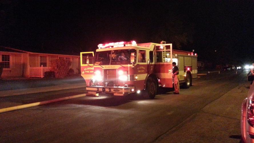St. George Fire Department responds to 30-40 foot flames; STGnews Photo ...