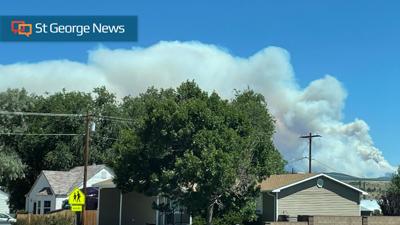 Kane Fire in northern Arizona, Thompson Ridge Fire south of Beaver ...