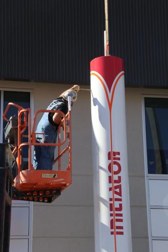 RCS celebrates legacy of propulsion with installation of 30-foot model ...