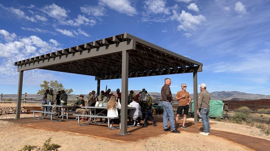 Community gathers to celebrate unveiling of new pavilion at Chuckwalla ...