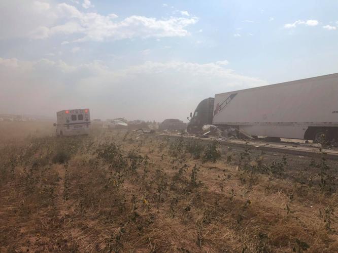 UPDATED: Dust storm causes massive pile-up on I-15 in Southern Utah; 8 ...