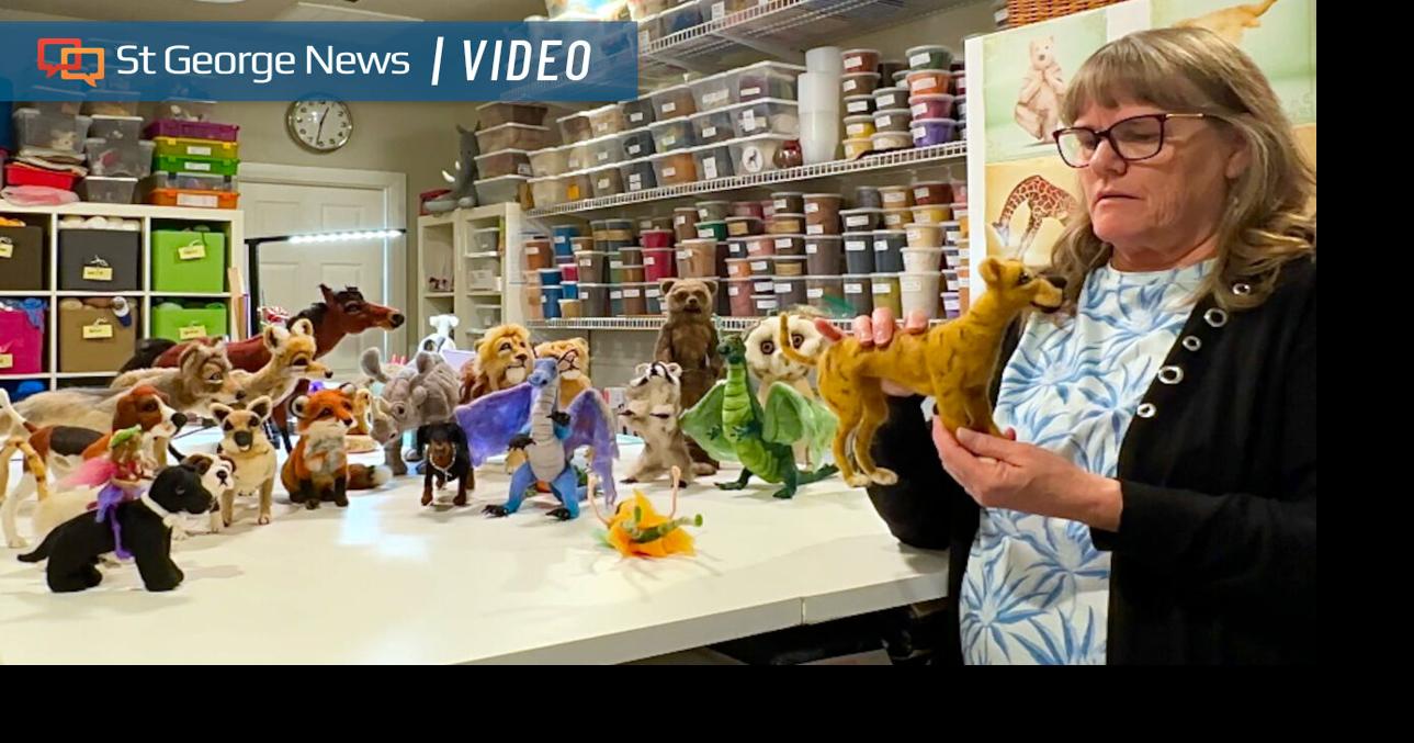 Lions and tigers and bears, oh my! St. George woman uses wool sculpting ...