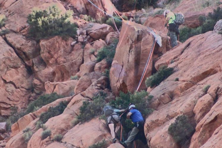 Trapped climber sleeps at edge of 600-foot cliff overnight | Local News ...