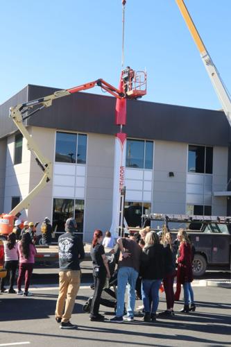RCS celebrates legacy of propulsion with installation of 30-foot model ...