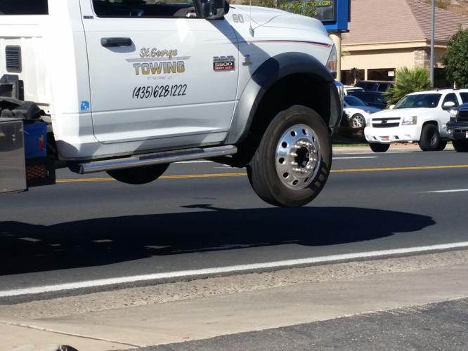 Dodge vs. Ford; rear-end crash leaves 2 pickups locked up | Local News ...