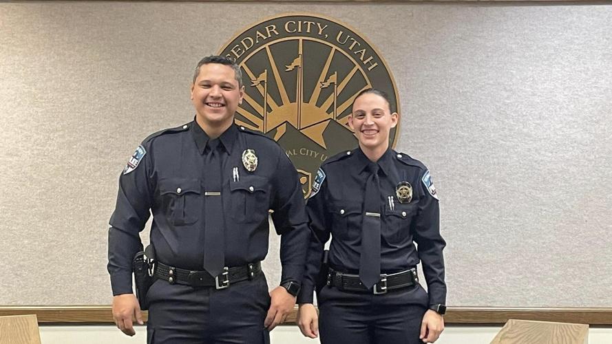 Cedar City police department swears in its first married couple ...