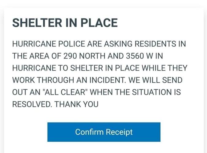 UPDATED: Hurricane Police lifts shelter-in-place order after armed man ...