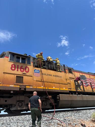 Firefighters extinguish locomotive fire near Beryl Junction | Local ...
