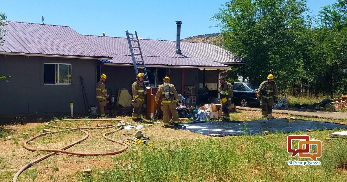 Kaibab Paiute Tribe members, neighbors and volunteers extinguish home ...