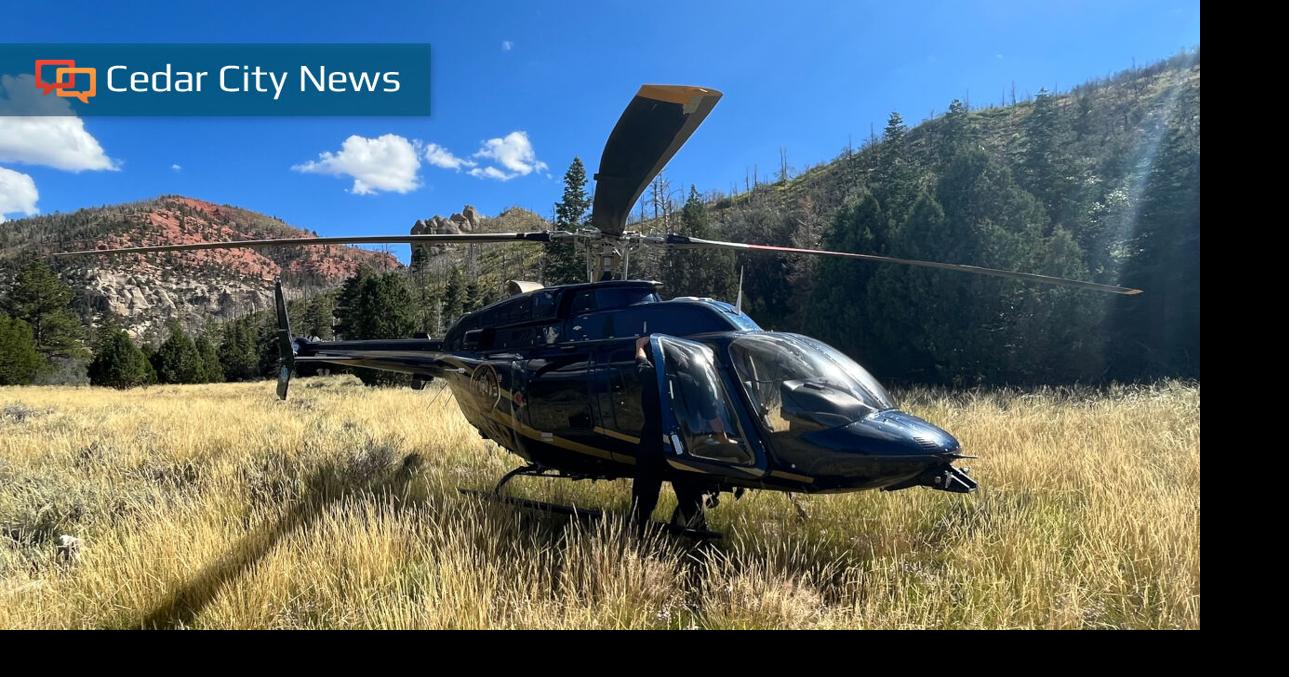 Helicopter crew rescues 2 stranded hikers in Iron County, hoists 1 injured hiker the next day ...