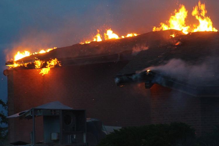 Front-end loader extinguishes fire at abandoned visitor center | Local ...