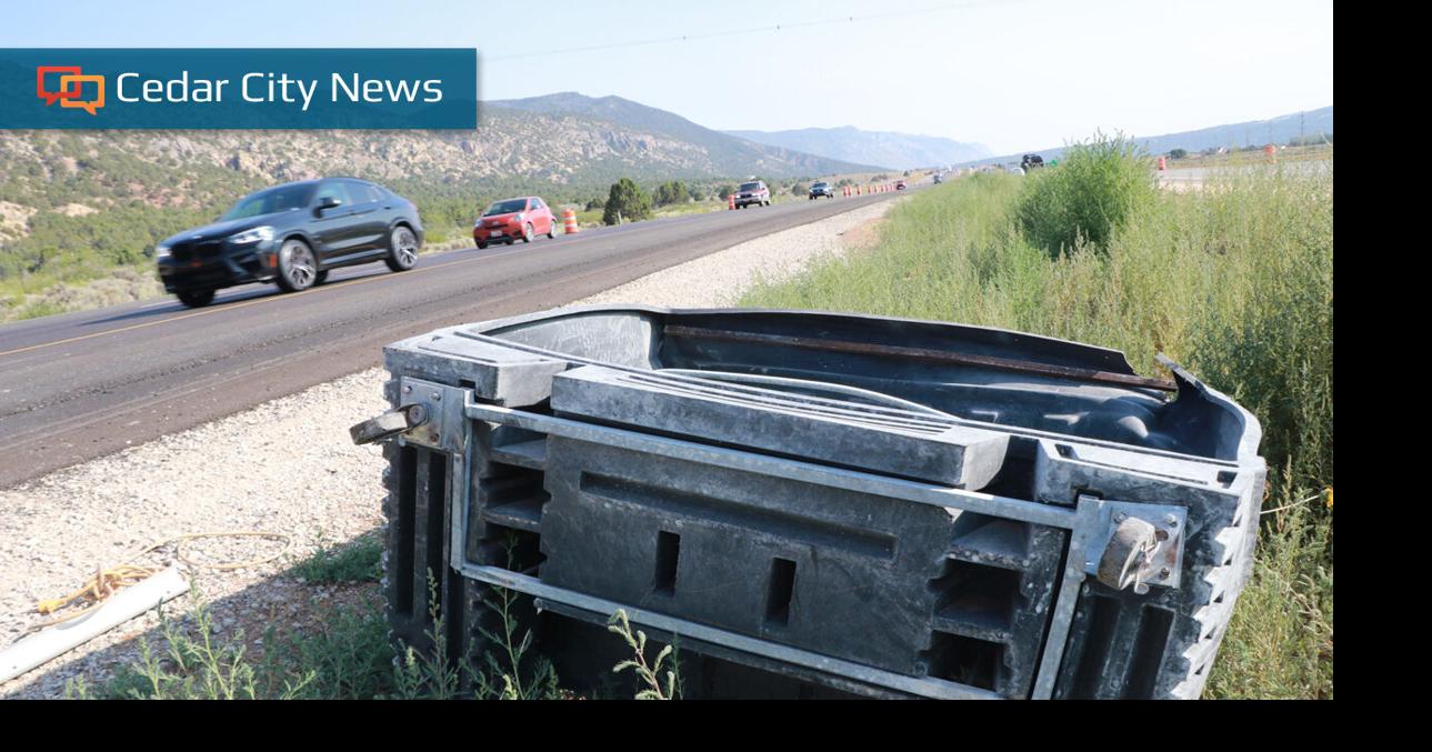 2 cars hit improperly secured equipment after it fell onto I-15, police ...