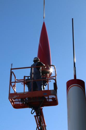 RCS celebrates legacy of propulsion with installation of 30-foot model ...