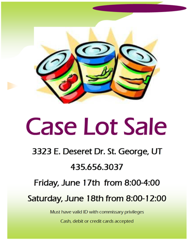 Air Force ‘Case Lot Sale’ comes to Southern Utah for military people ...