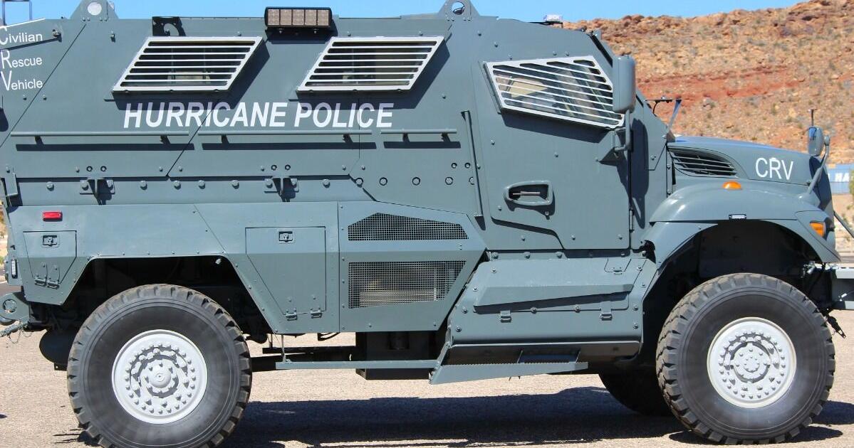 Hurricane Police Department unveils civilian rescue vehicle, a project ...