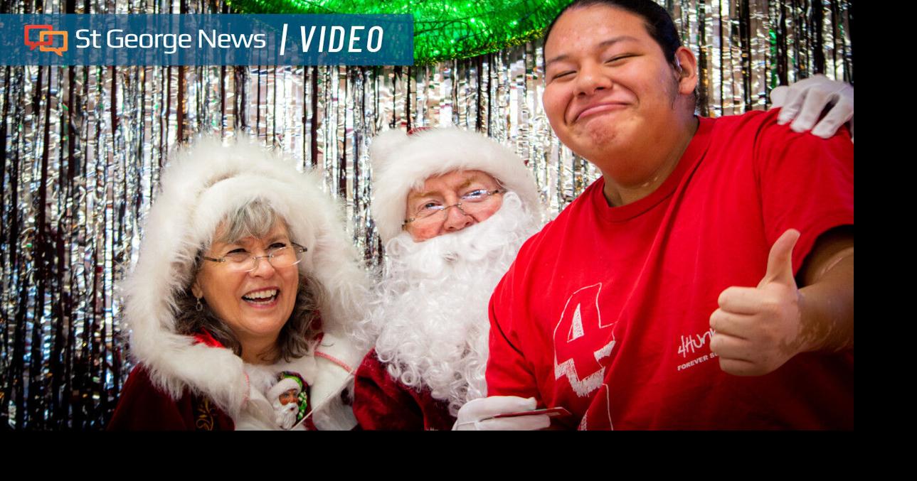 Santa arrives in his ‘desert sleigh’ at the Shivwits Reservation to ...