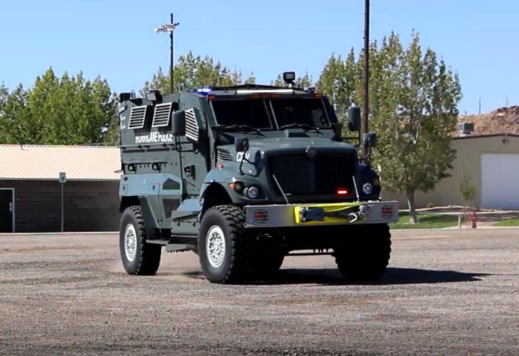 Hurricane Police Department unveils civilian rescue vehicle, a project ...