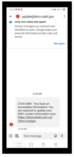 Receive a text from the Utah DMV? Don’t be so quick to respond. | Life ...