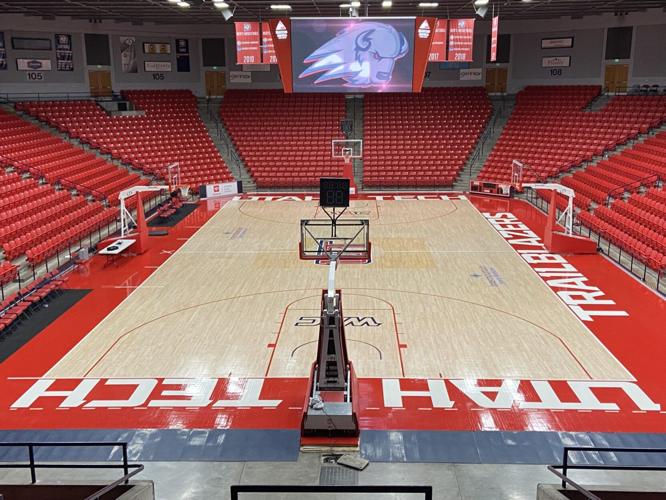 Utah Tech installs new logos, signage at sports facilities; rebranding ...