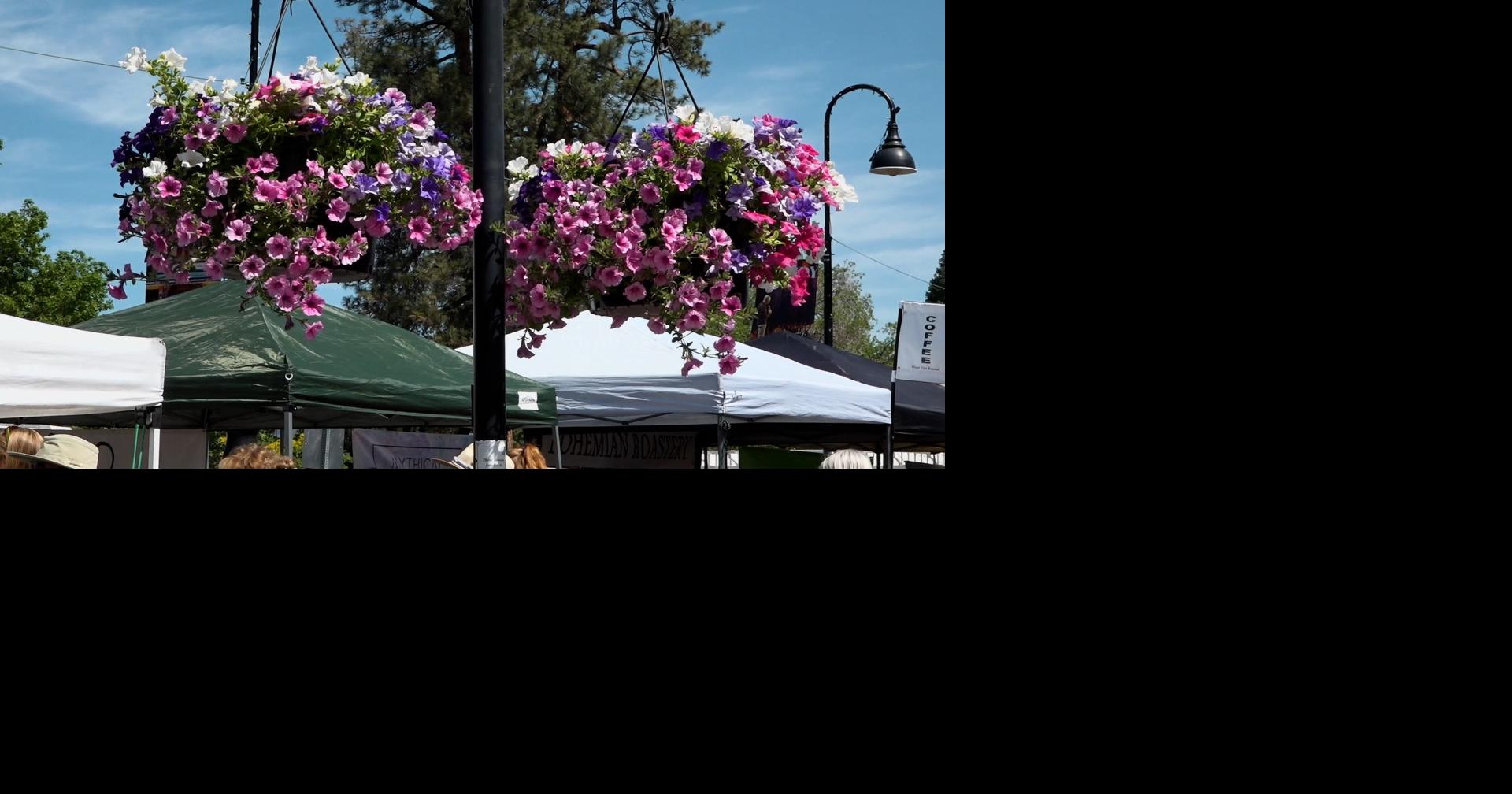 Flower baskets adorn Bend streets as summer moves closer | Central ...