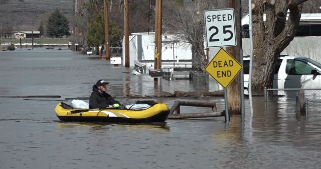 Burns faces flooded roads, boat rescues in historic flooding | Oregon ...