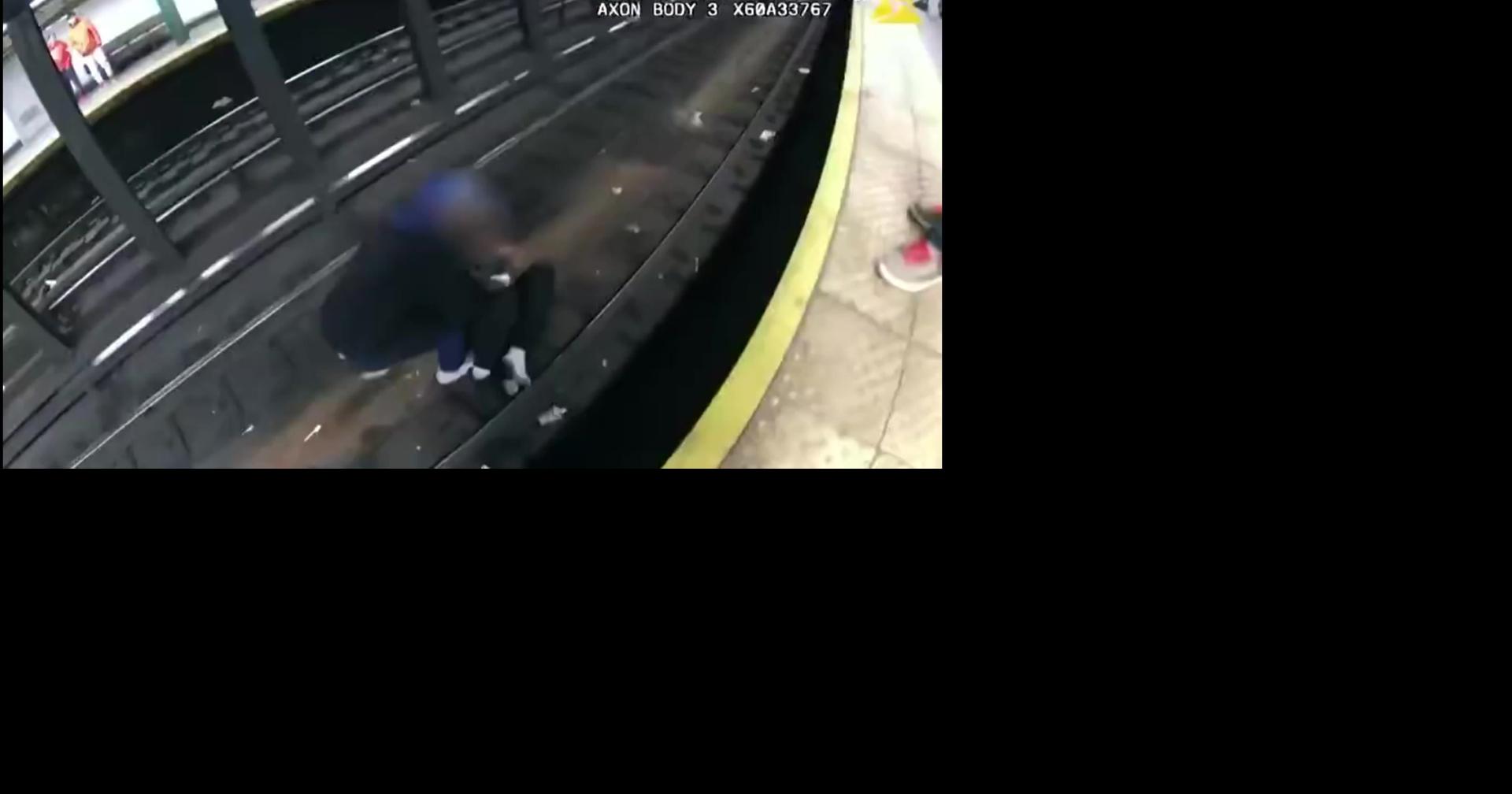 VIDEO: NYPD, Samaritan rescue man from subway tracks as train approaches | National/World ...