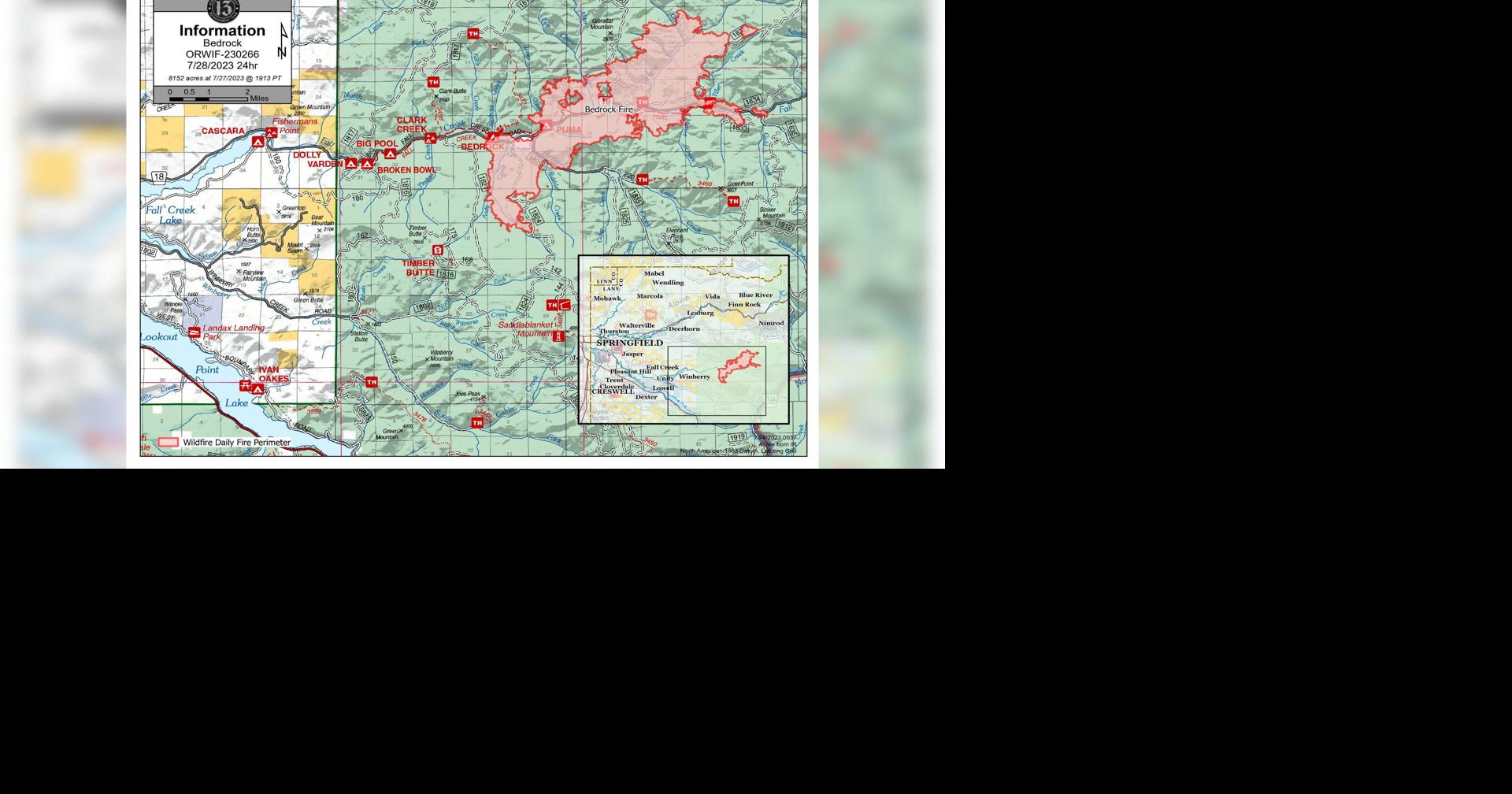 Bedrock Fire: heat, terrain contribute to 0% containment | Central ...