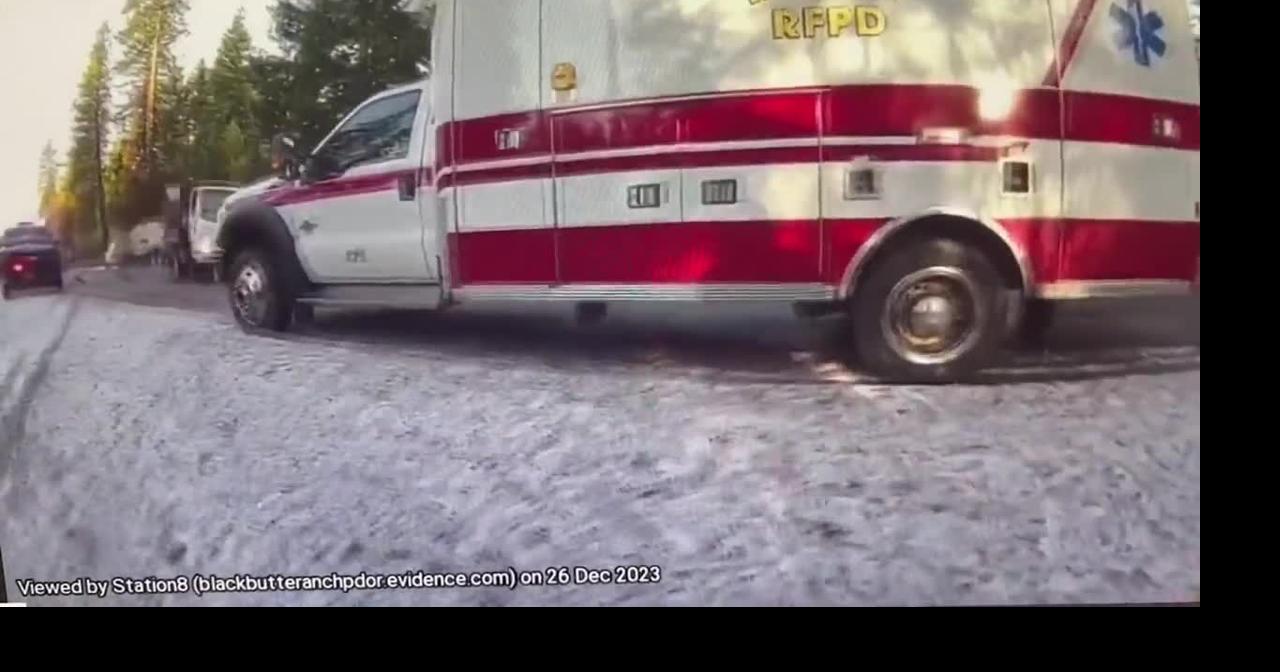 CAUGHT ON CAM: Commercial truck slides on ice near Suttle Lake, hits ambulance | Central-oregon ...