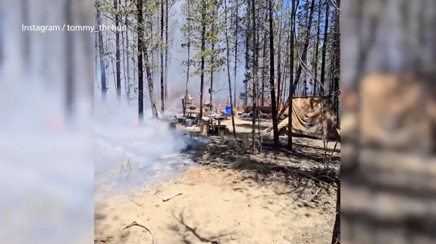 La Pine fire started in area of encampment in viral video | La Pine ...