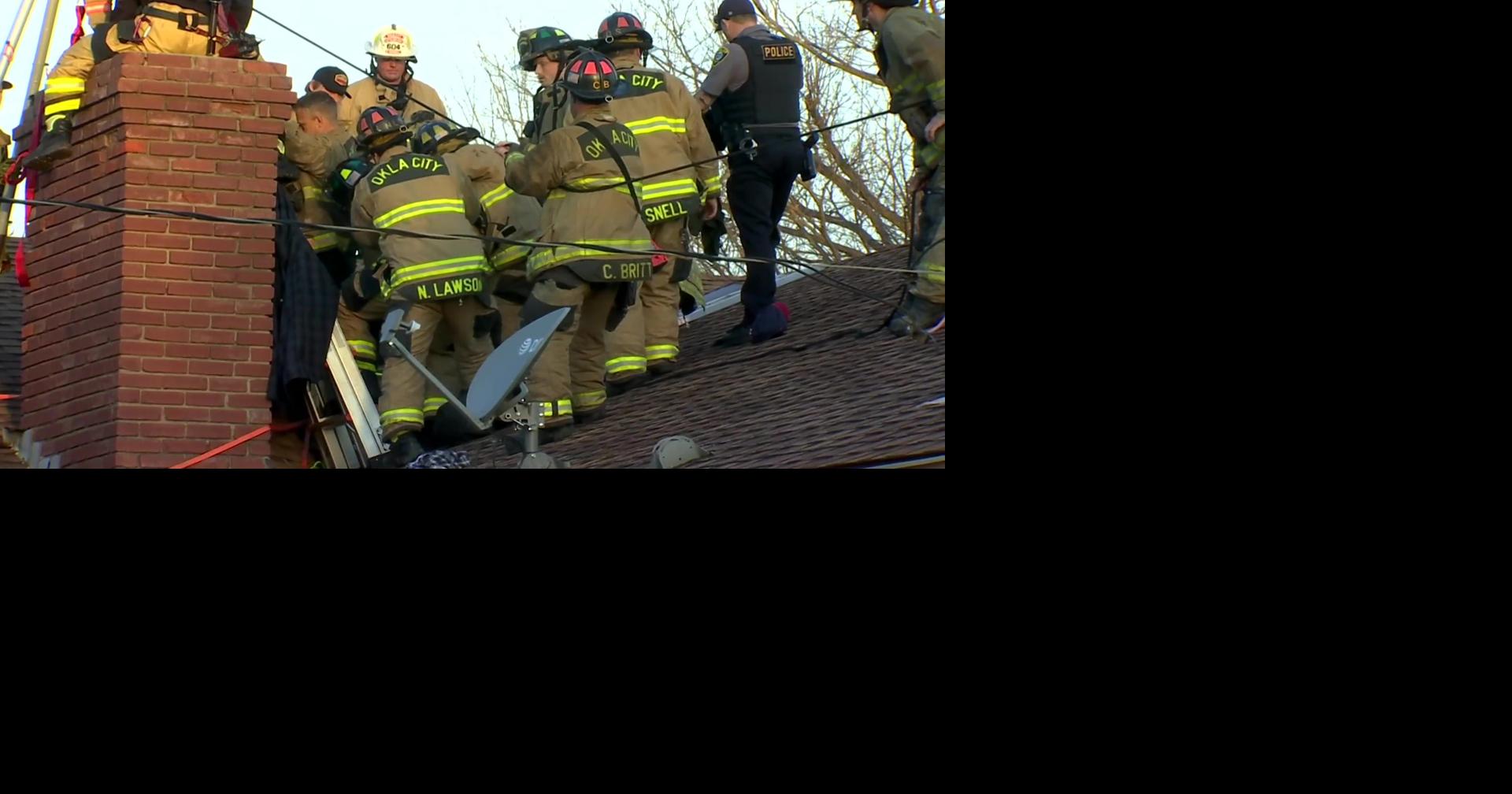 VIDEO: Woman trying to break into home gets stuck in chimney | National ...