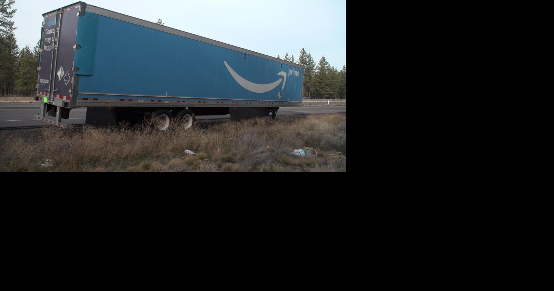 Amazon trailer that was abandoned on Hwy 97 south of Bend is now gone ...