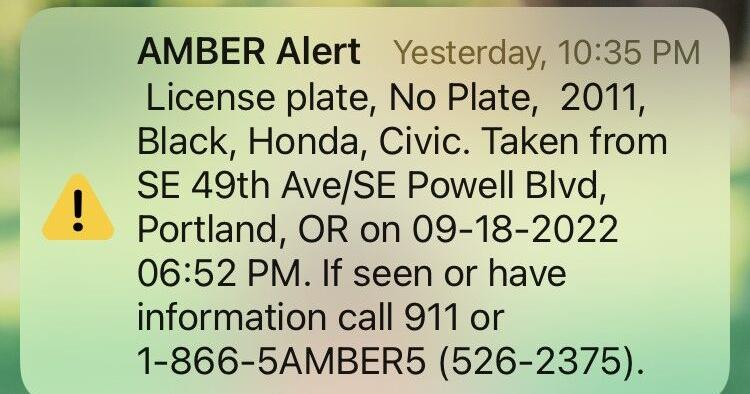 Portland AMBER Alert: Girl found safe; Alert sent to Central Oregon ...