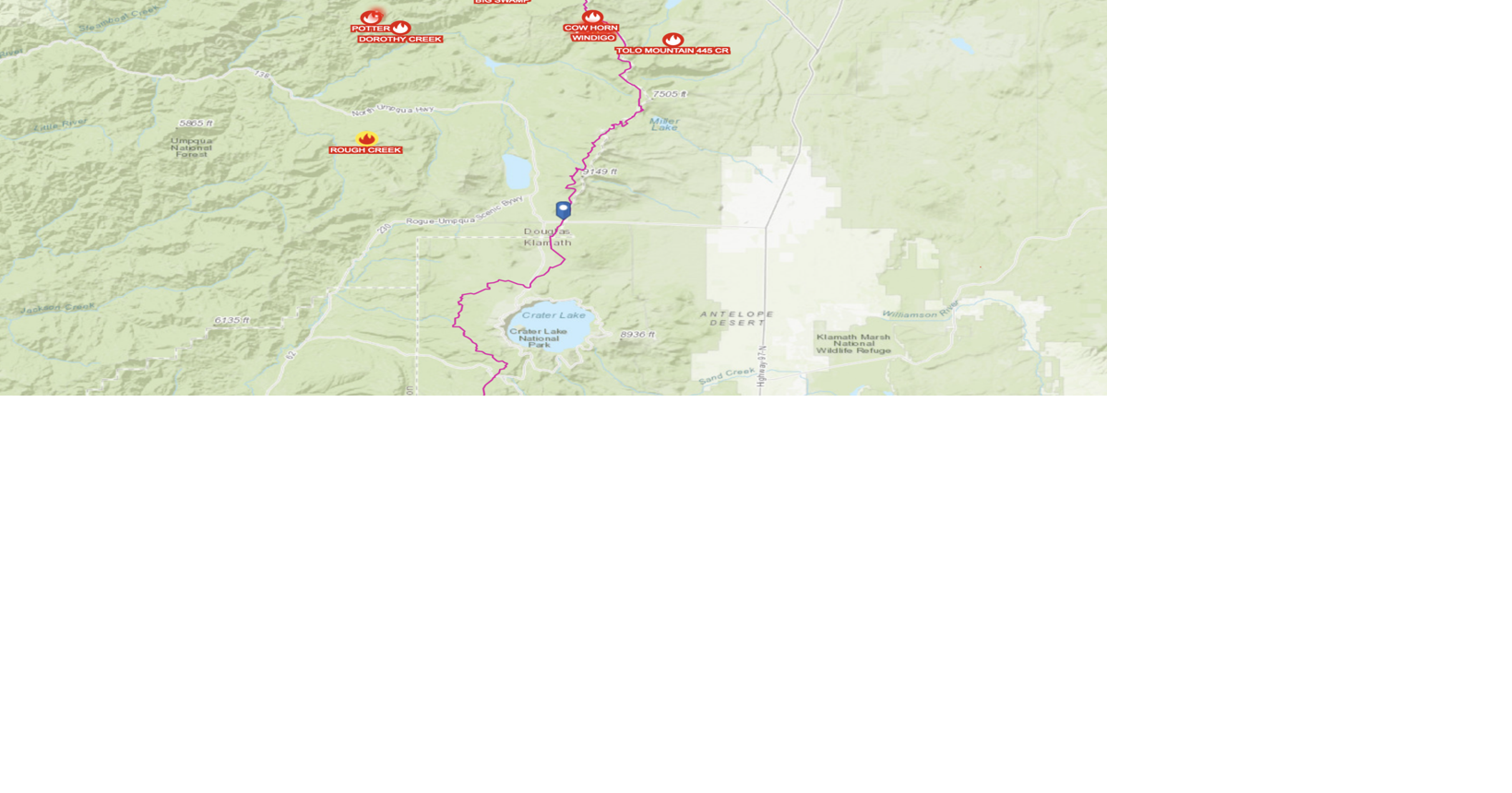PCT hikers redirected after Windigo Fire forces trail closure | Central ...