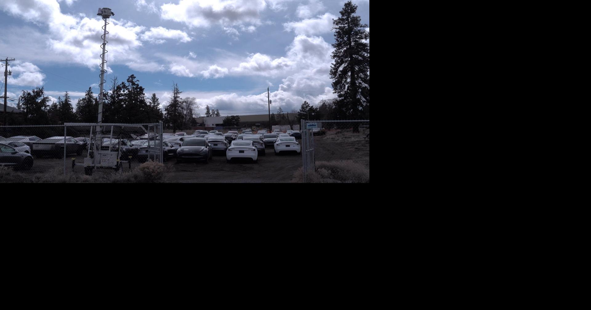 Bend Tesla adds security tower in overflow lot | | centraloregondaily.com