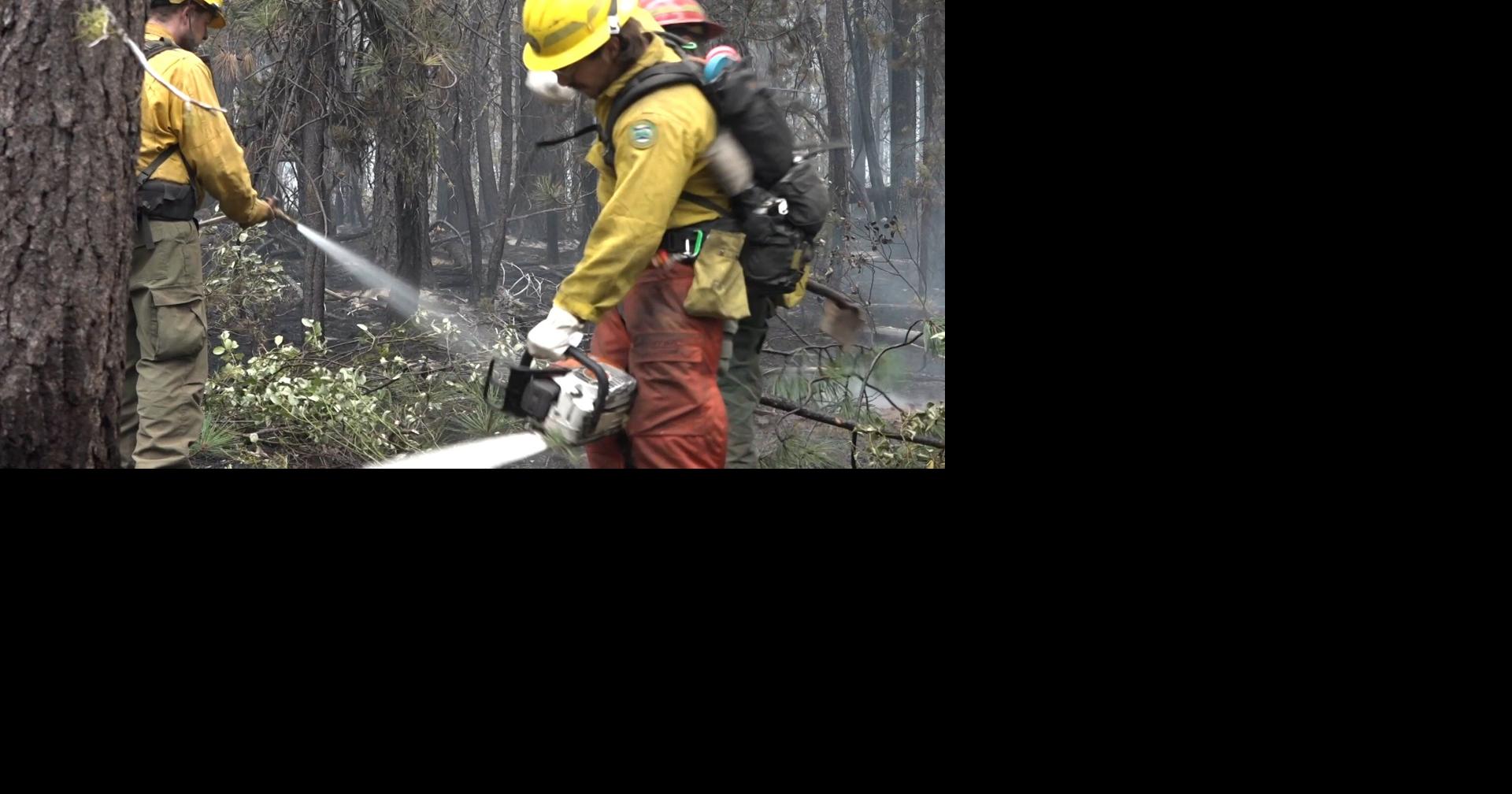 On the front lines with firefighters trying to stop the Little Lava ...