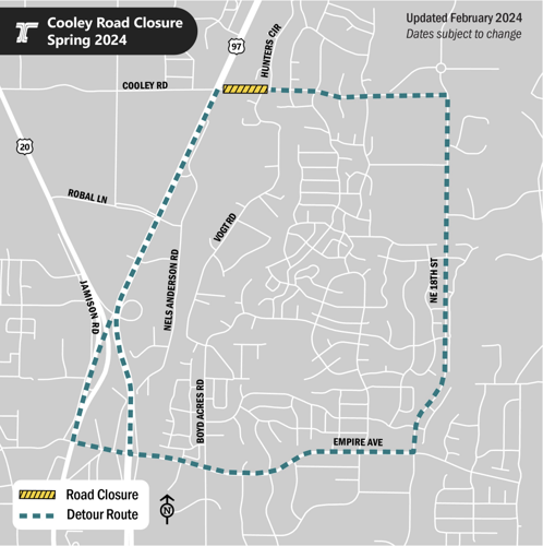 Cooley Road closure for Bend North Corridor Project | Local News | centraloregondaily.com
