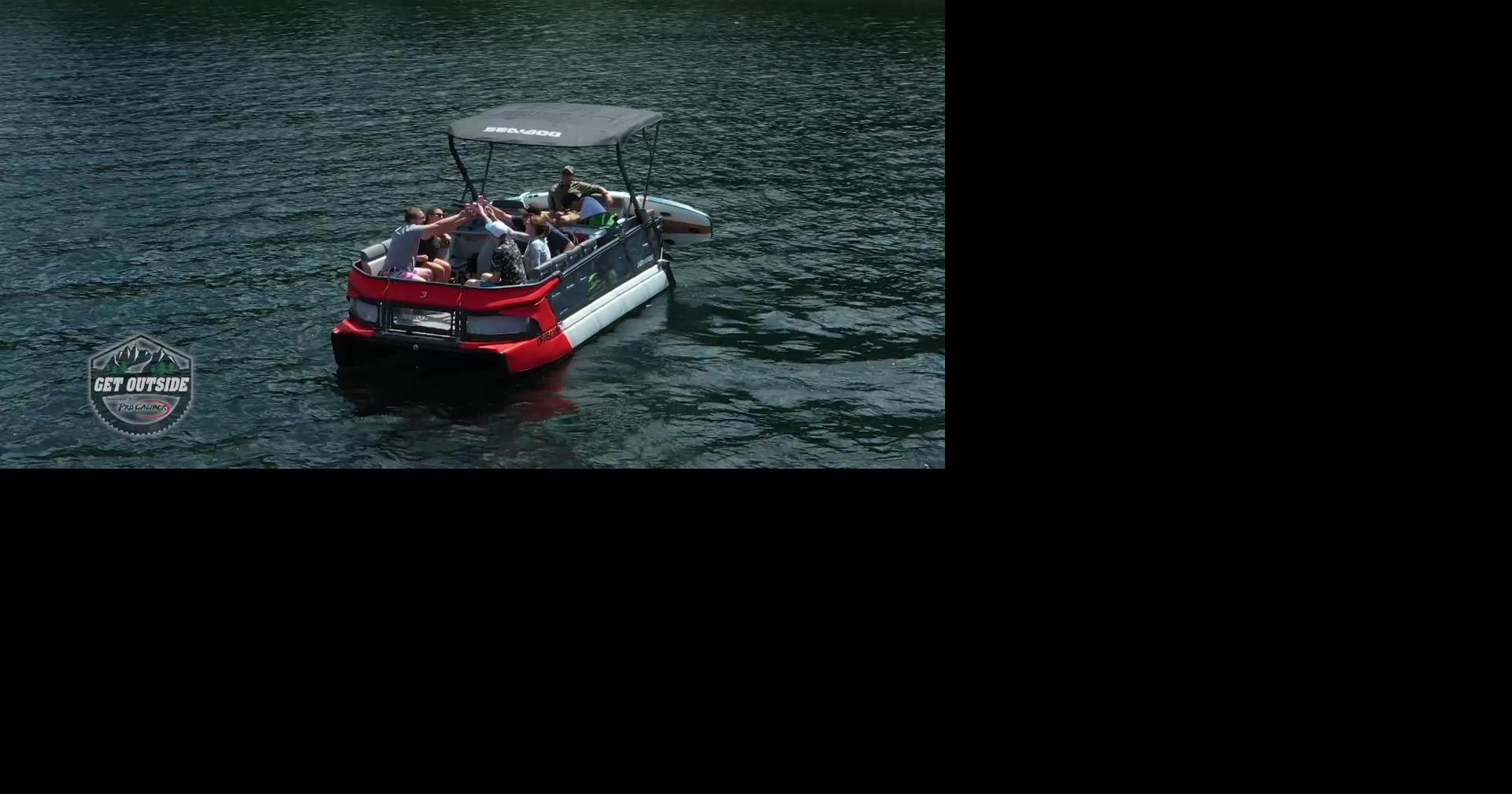 Cool off on a Sea Doo Switch Cruise pontoon boat at Cultus Lake | Get ...