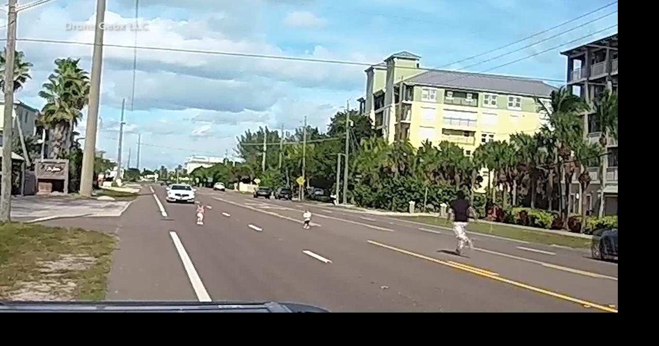 Dashcam captures driver rescuing toddlers in Florida highway scare ...
