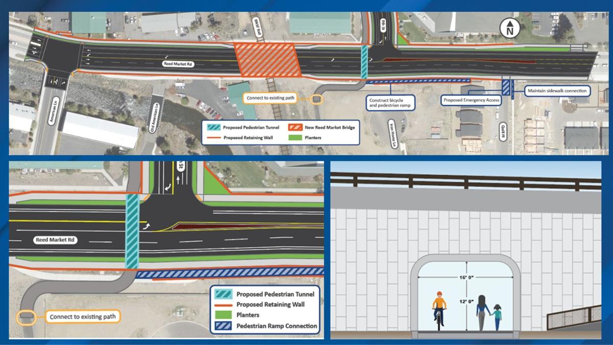 Latest bridge design released for Reed Market Road railroad crossing ...