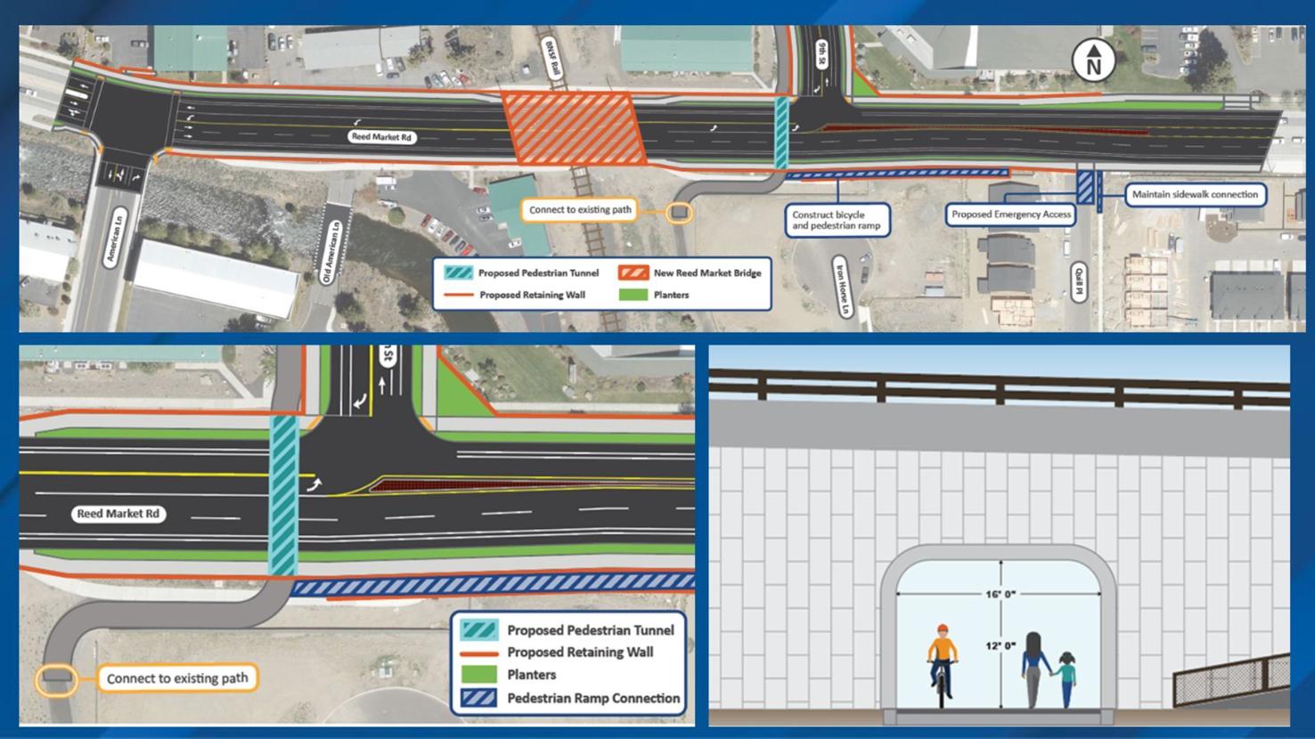 Latest bridge design released for Reed Market Road railroad crossing ...