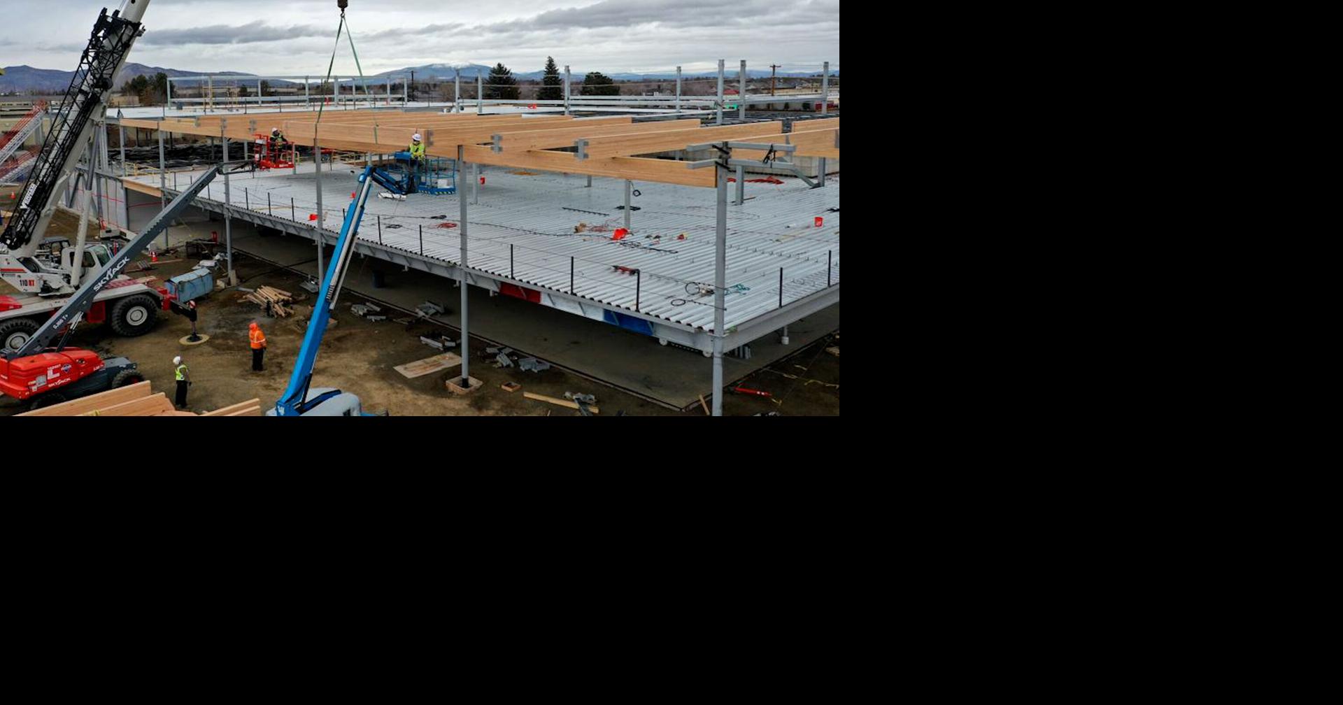Structural framework for new St. Charles Redmond Cancer Center complete ...