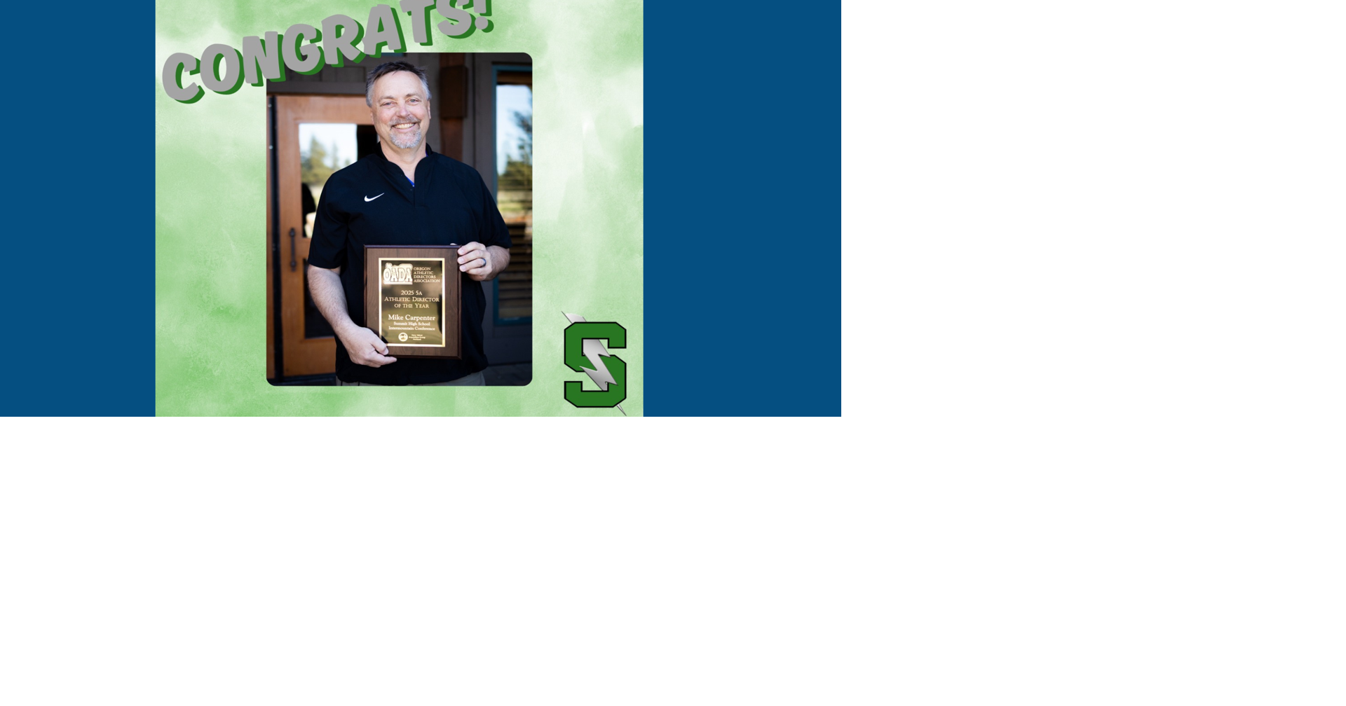 Mike Carpenter Oregon’s 5A Athletic Director of the Year | News ...