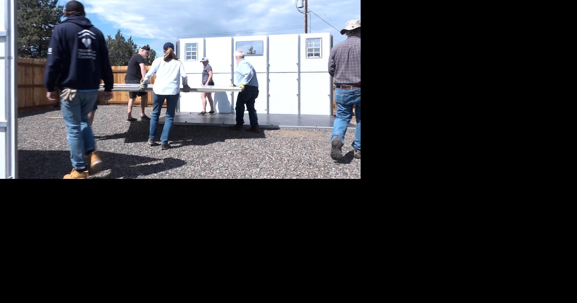 Homeless village for women, families begins building in SE Bend ...