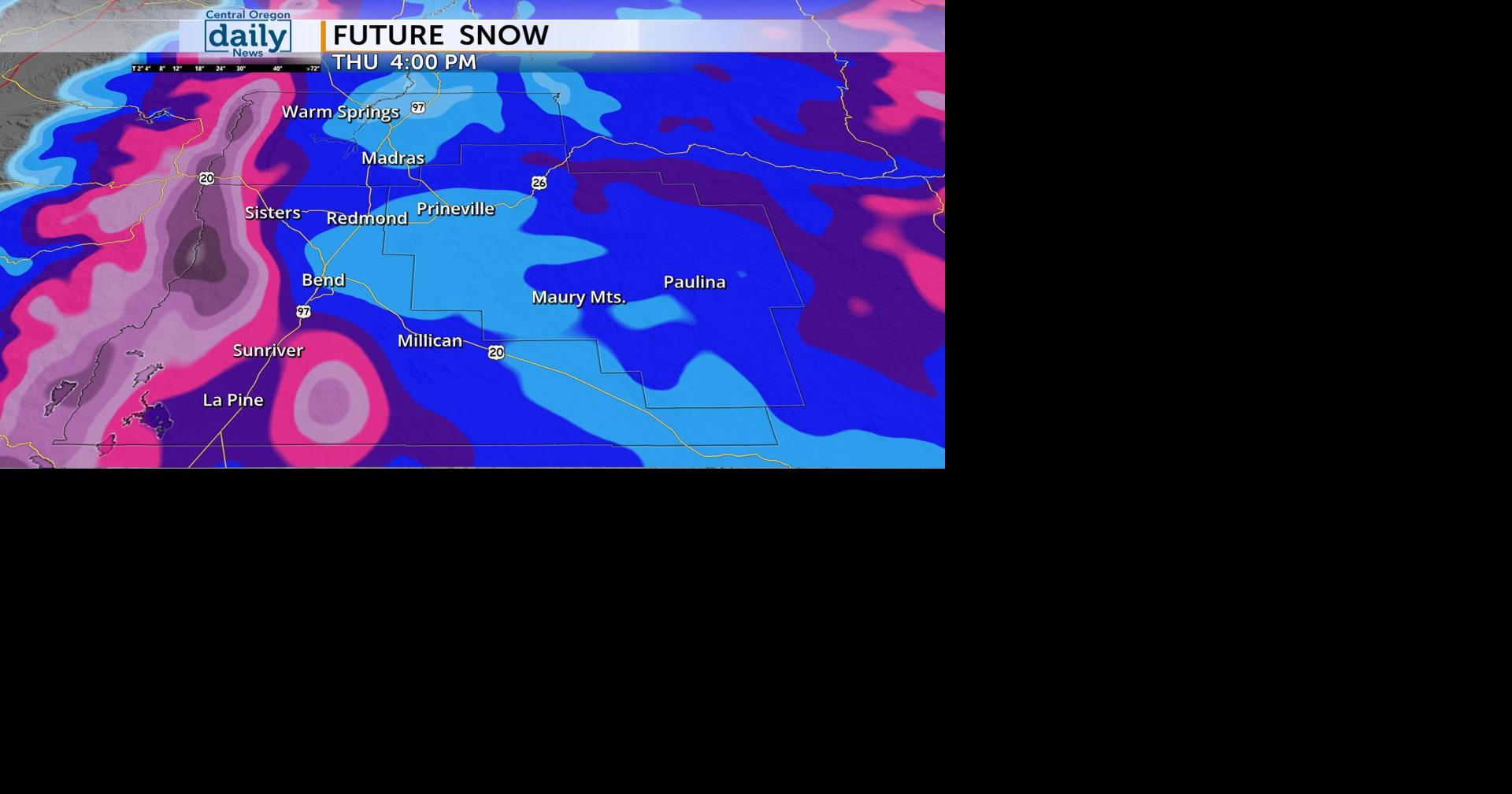 Heavy snow, high winds blow into region; close highways, OSU, COCC ...