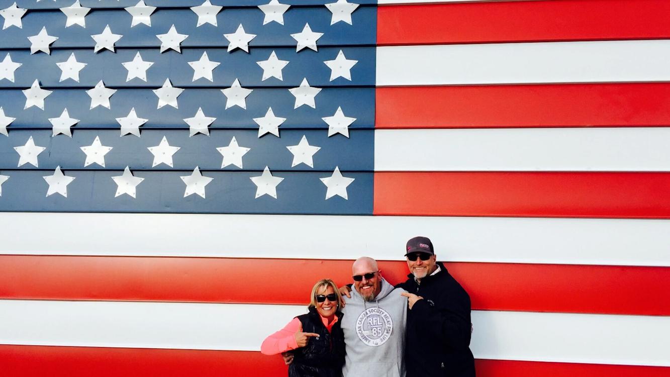 Central Oregon man builds giant American flags on rural buildings to ...