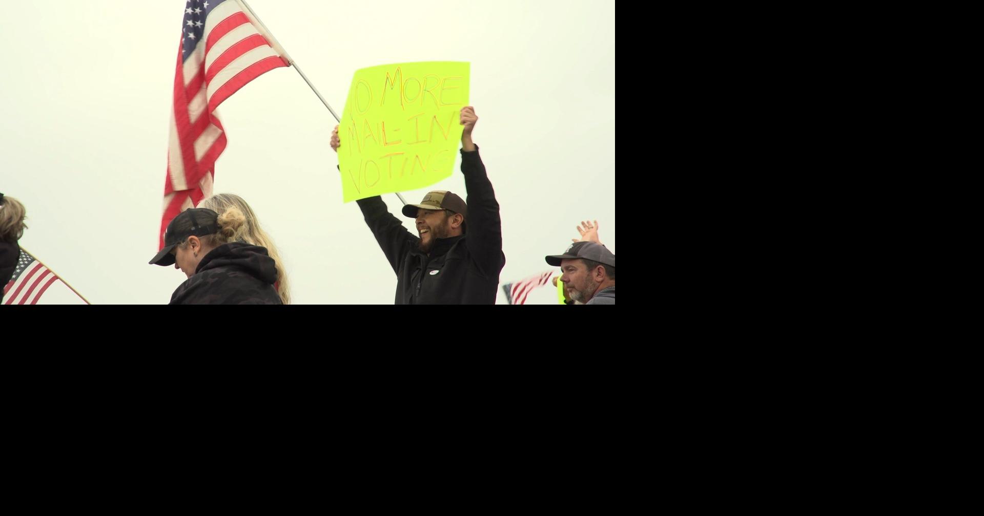 2 dozen rally in Bend against Oregon mail-in voting | Local News ...